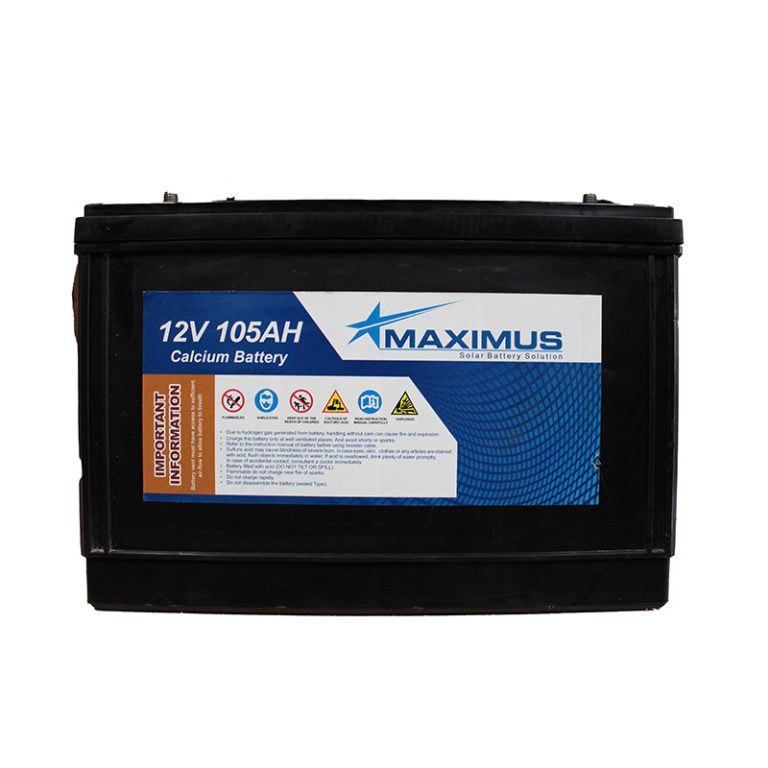 Maximus 12v105ah Calcium Battery - Embassy Online